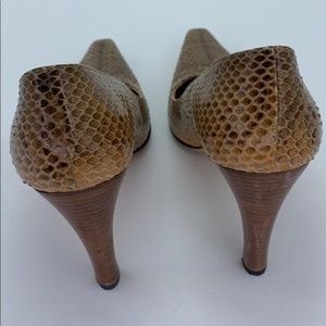 Gucci | Shoes | Authentic Gucci Snakeskin Stilettos With Wood | Poshmark